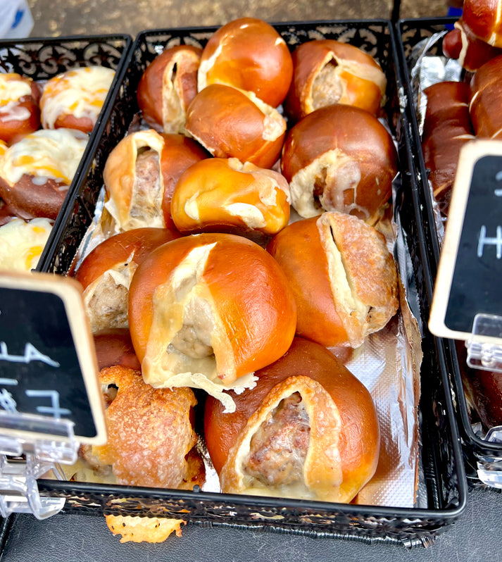 Stuffed Pretzel Bombs (variety of fillings) – The Preppy Pretzel